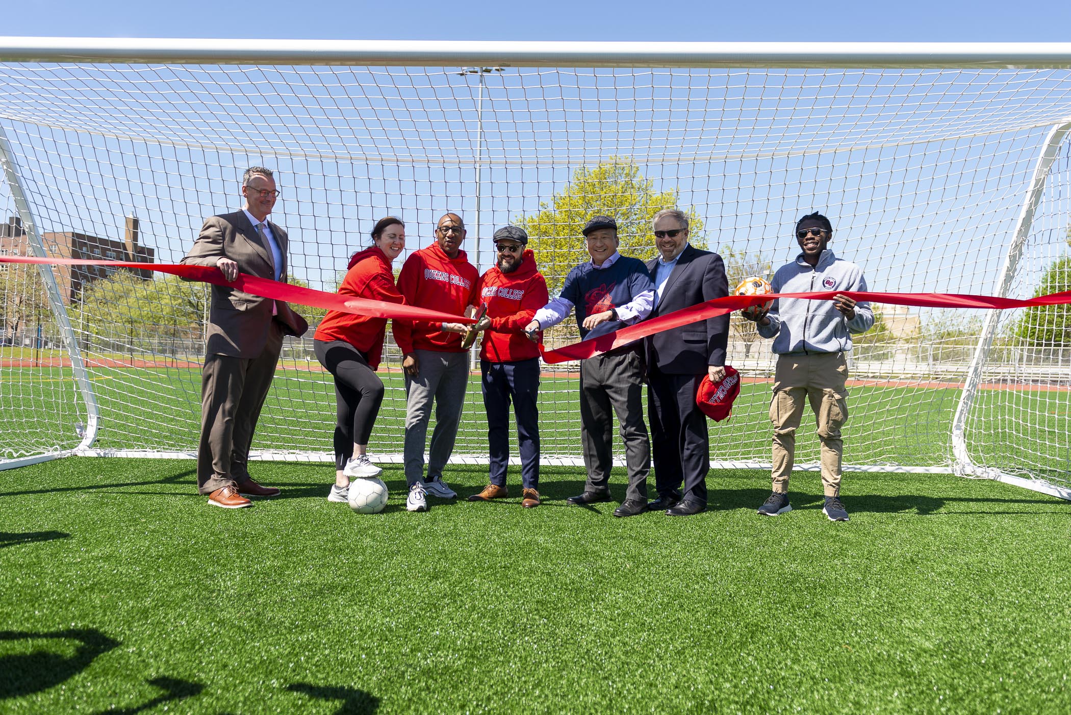 Queens College celebrates completion of $9.8M athletic field renovation ...
