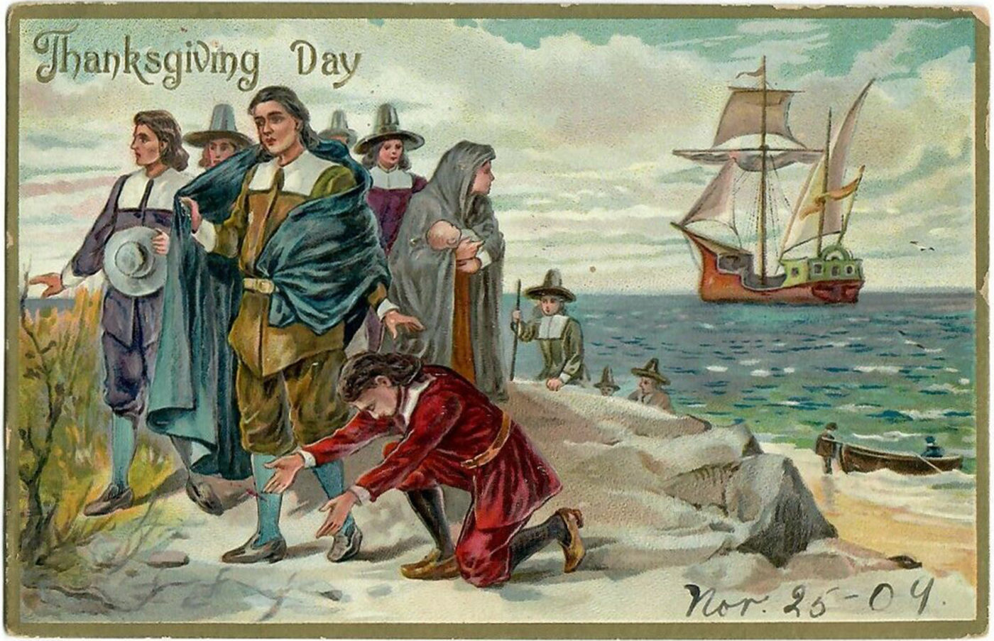 Celebrating traditions through vintage Thanksgiving postcards - Queens ...