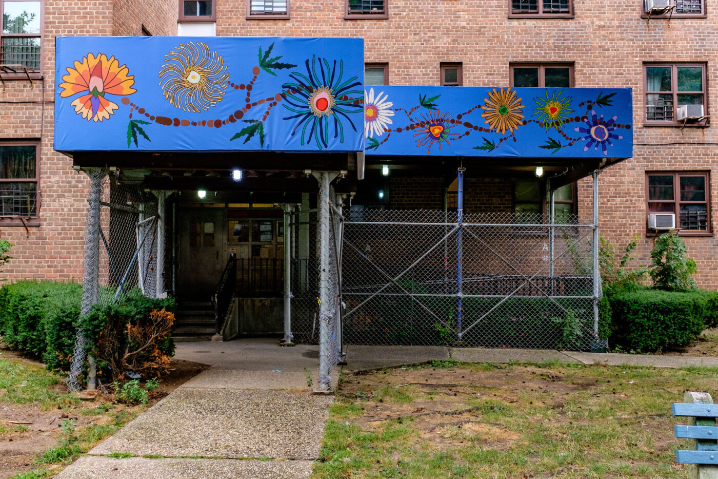 Artists Use NYCHA Scaffolding as Canvas - Queens Ledger